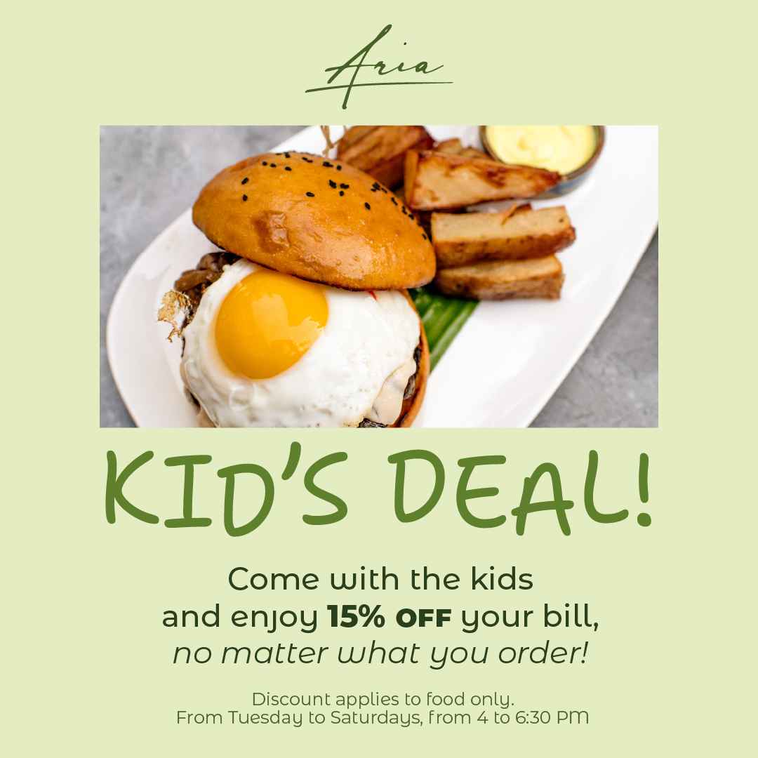 Family Special at Aria - Aria | Cayman Good Taste